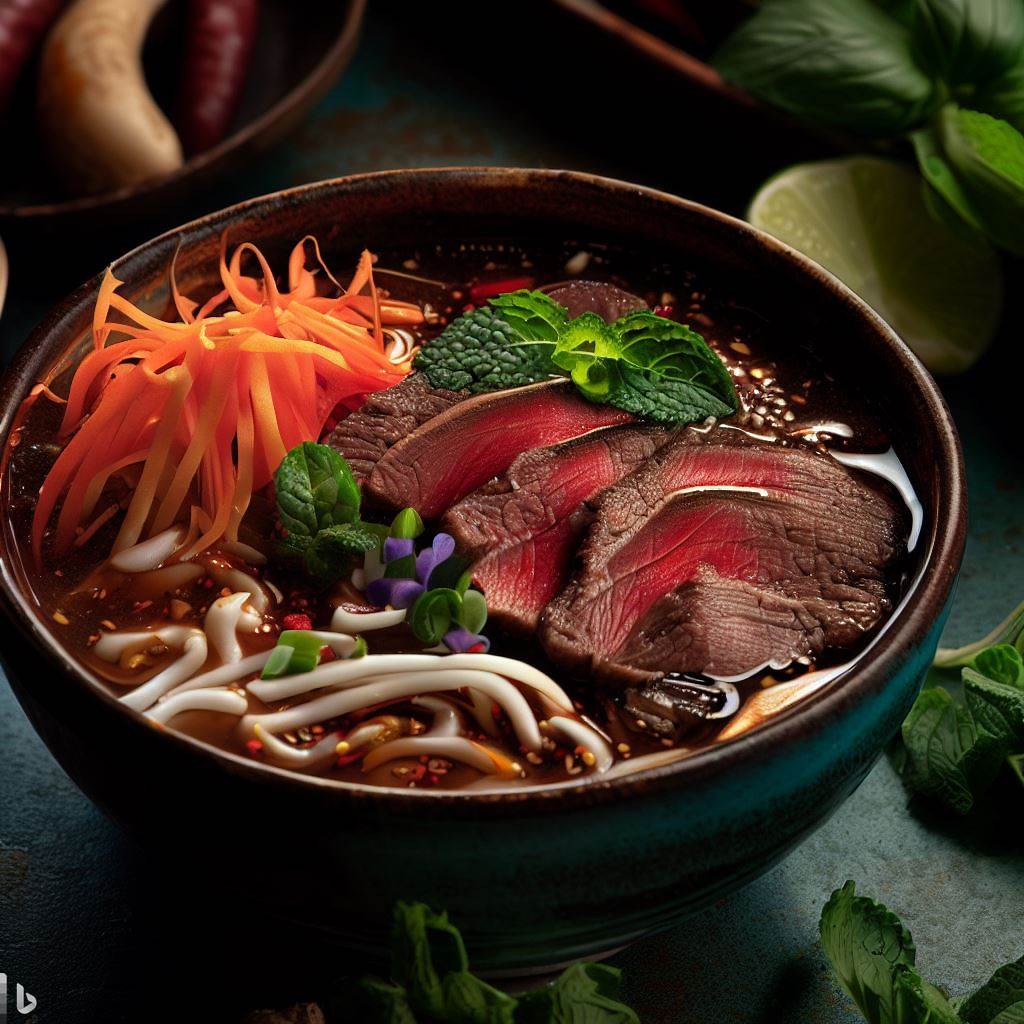 Authentic Vietnamese Bun Bo Hue (Spicy Beef Noodle Soup)