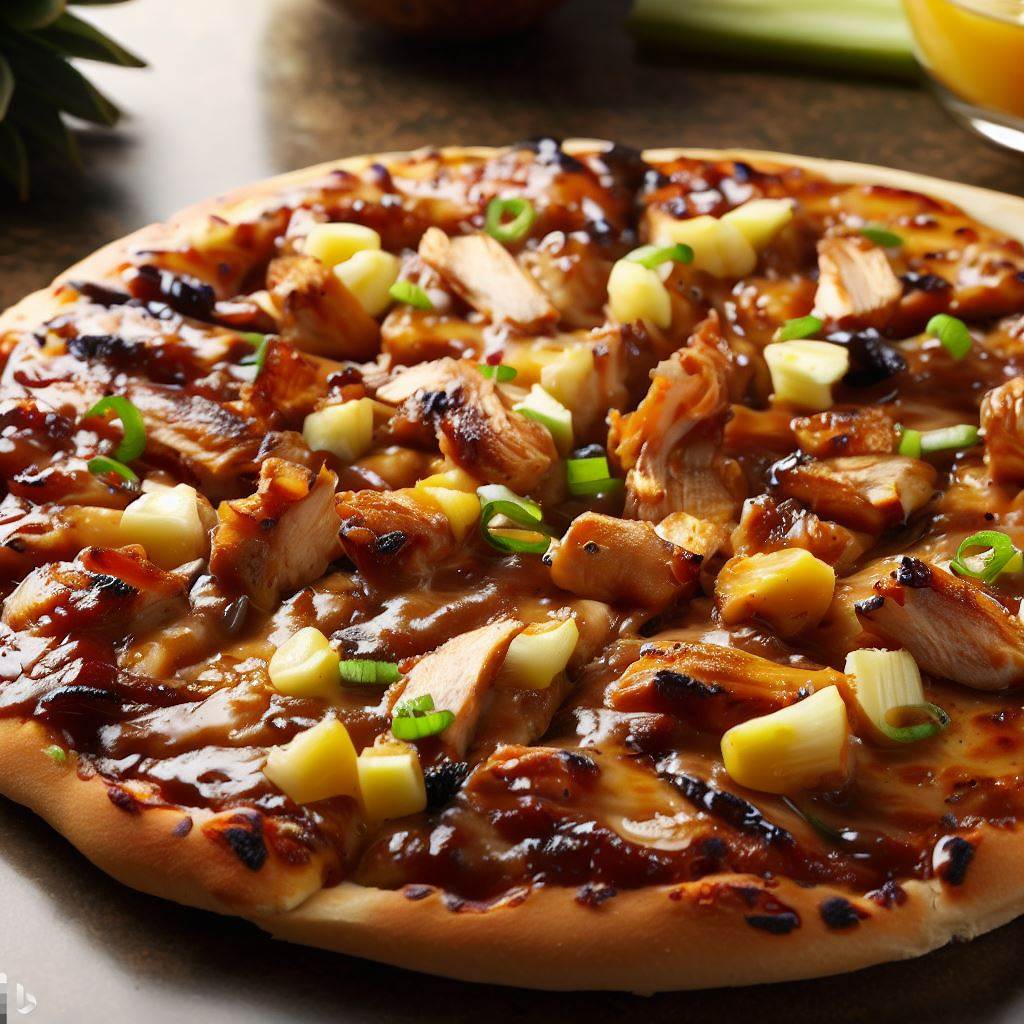 BBQ Chicken and Pineapple Flatbread Pizza
