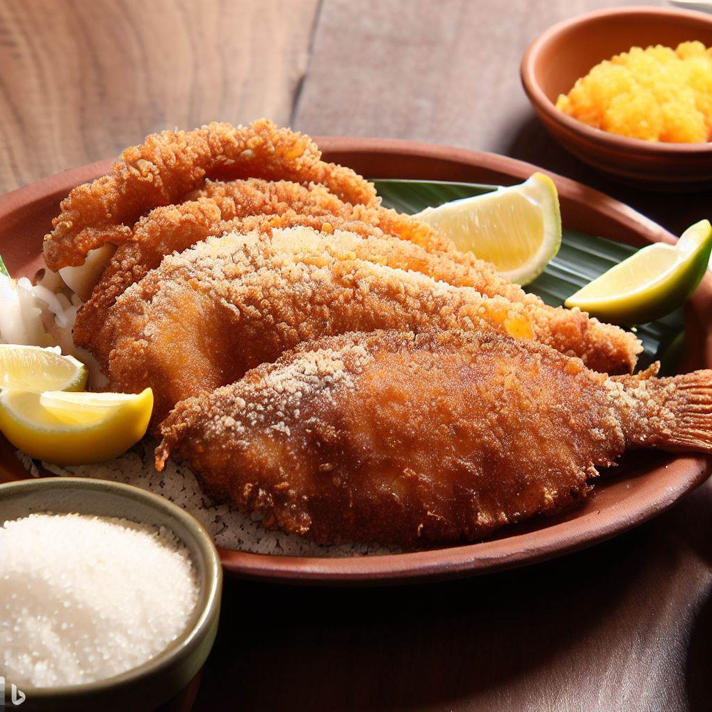 Brazilian Fried Fish with Cassava Flour