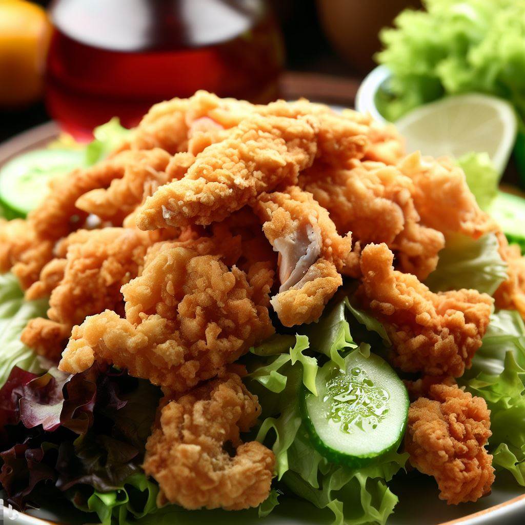 Crispy Fried Chicken Salad