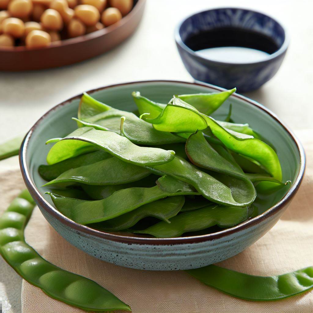 Dehydrated Snap Peas with Soy Sauce and Ginger