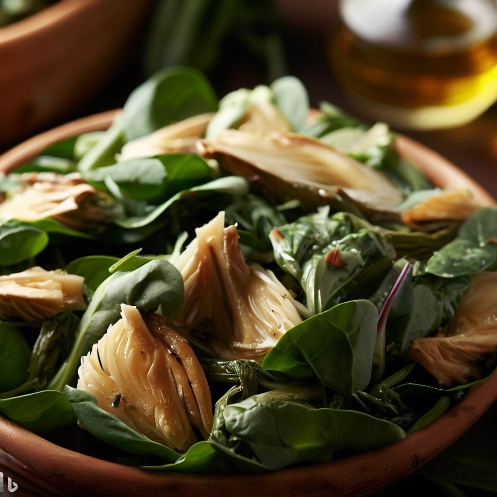 Delicious Spinach and Artichoke Salad