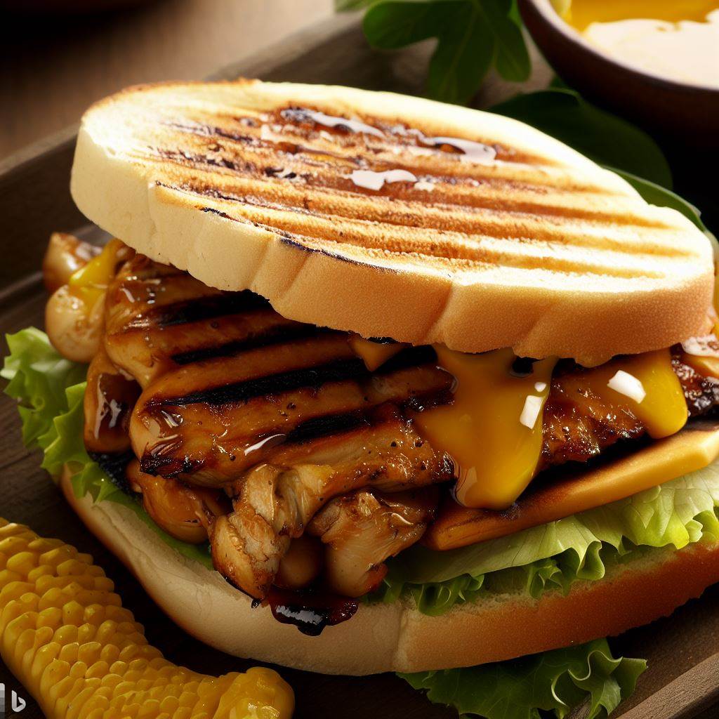 Grilled Chicken and Honey Mustard Sandwich