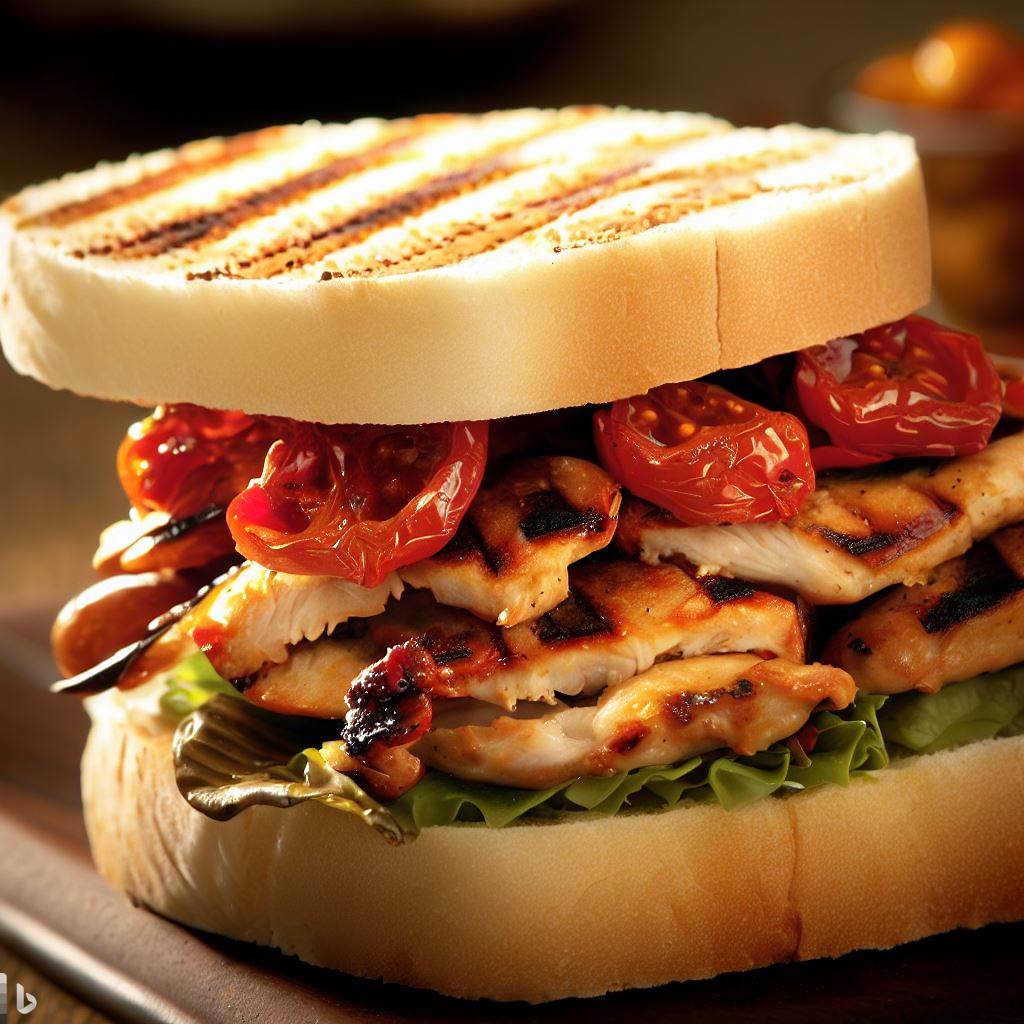 Grilled Chicken and Sun-Dried Tomato Sandwich