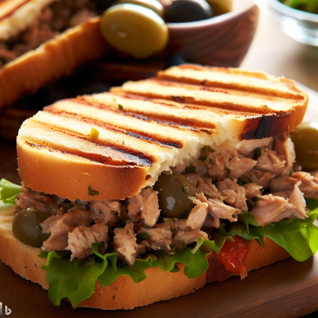 Grilled Tuna and Olive Tapenade Sandwich