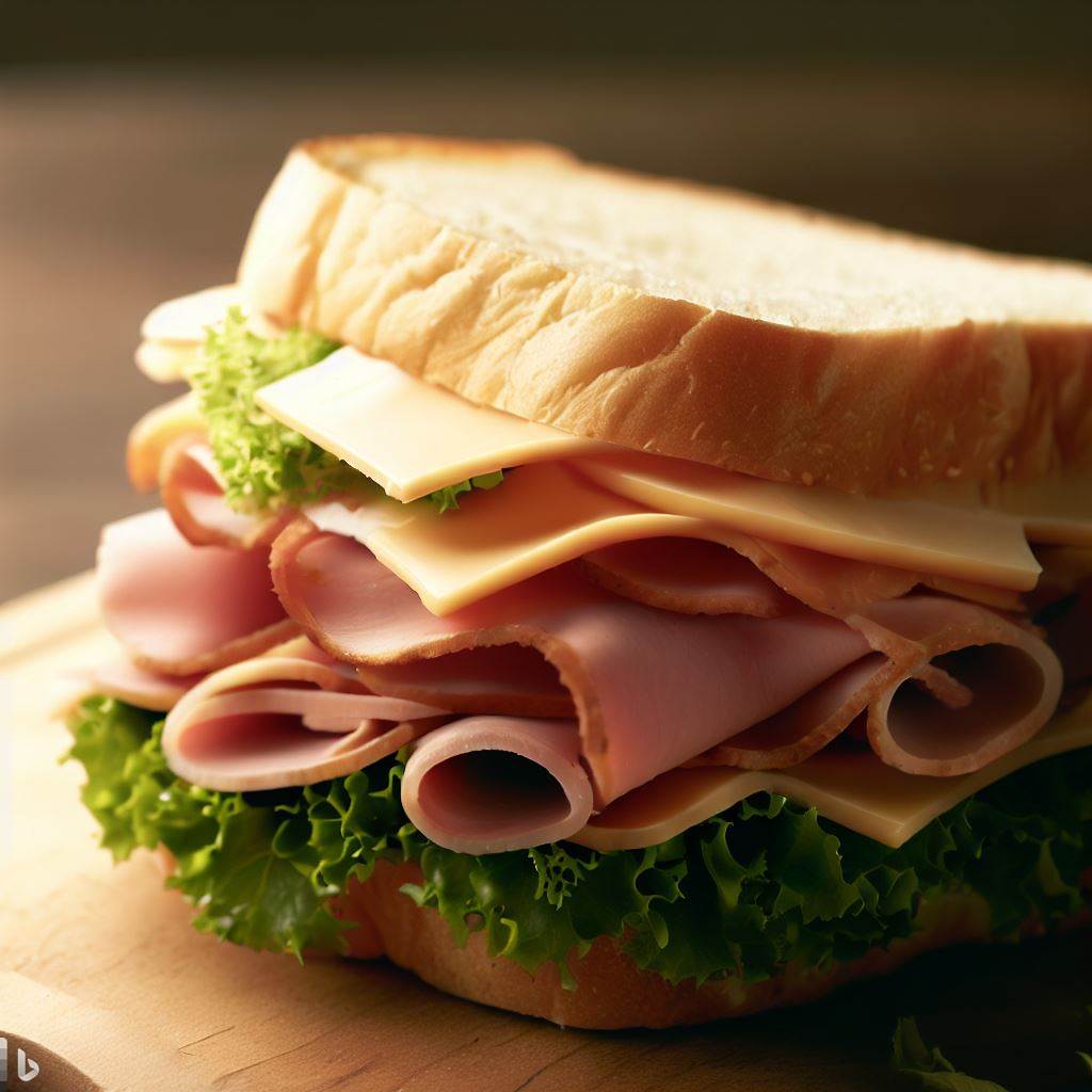 Ham and Swiss Sandwich