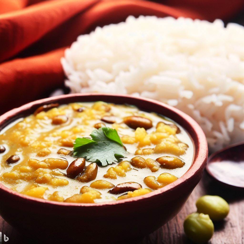 Indian Masoor Dal with Rice