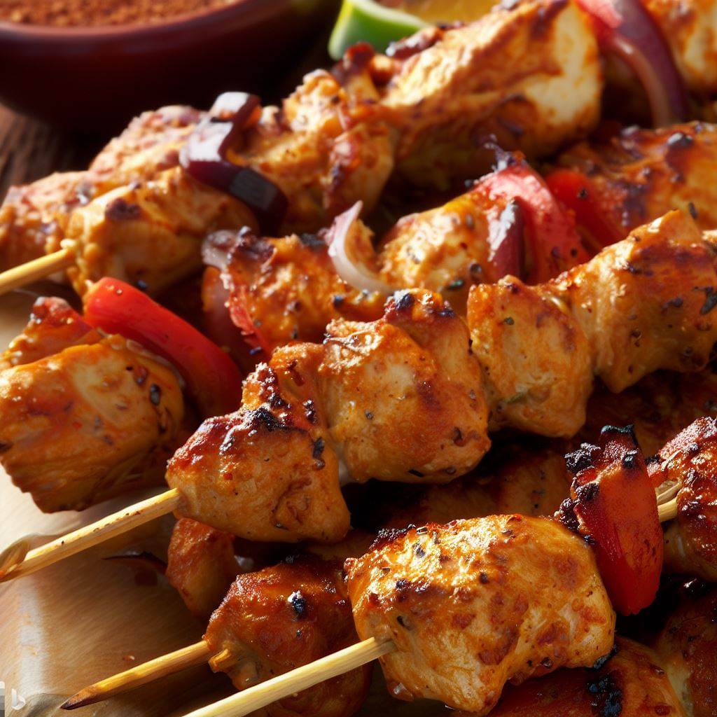 Israeli Spiced Chicken Skewers