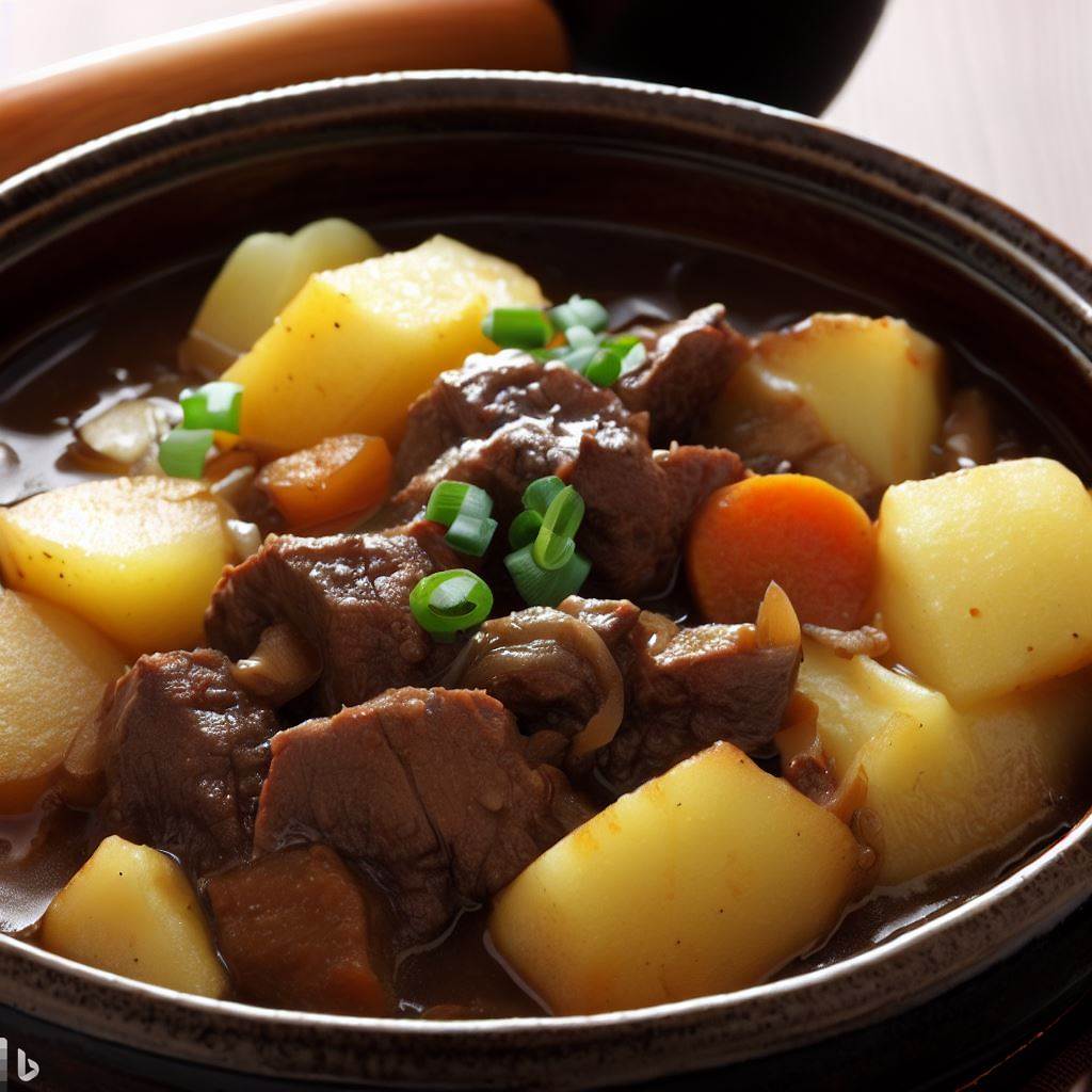 Japanese Nikujaga (Beef and Potato Stew)