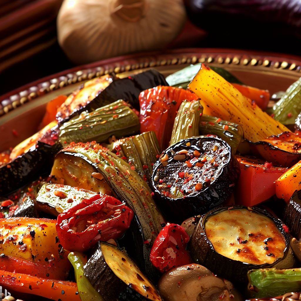 Lebanese Grilled Vegetables with Spices