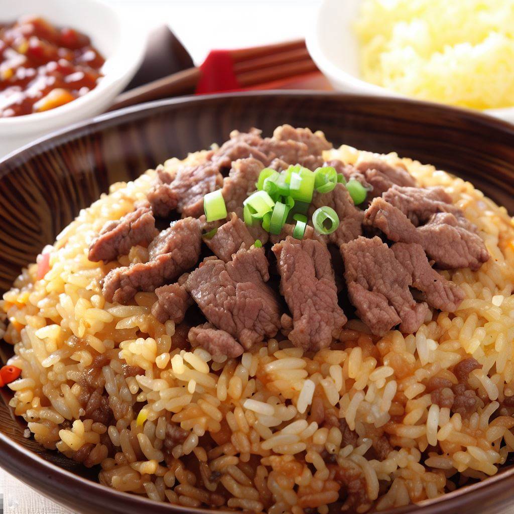 Oil-Free Beef Fried Rice