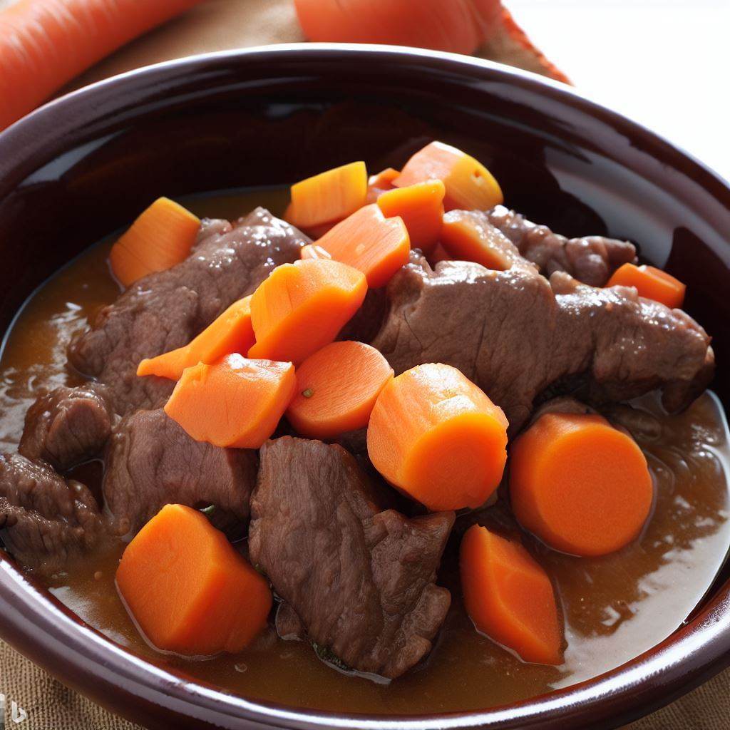 Oil-Free Beef and Carrot Stew