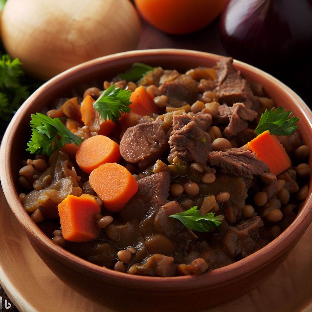 Oil-Free Beef and Lentil Stew