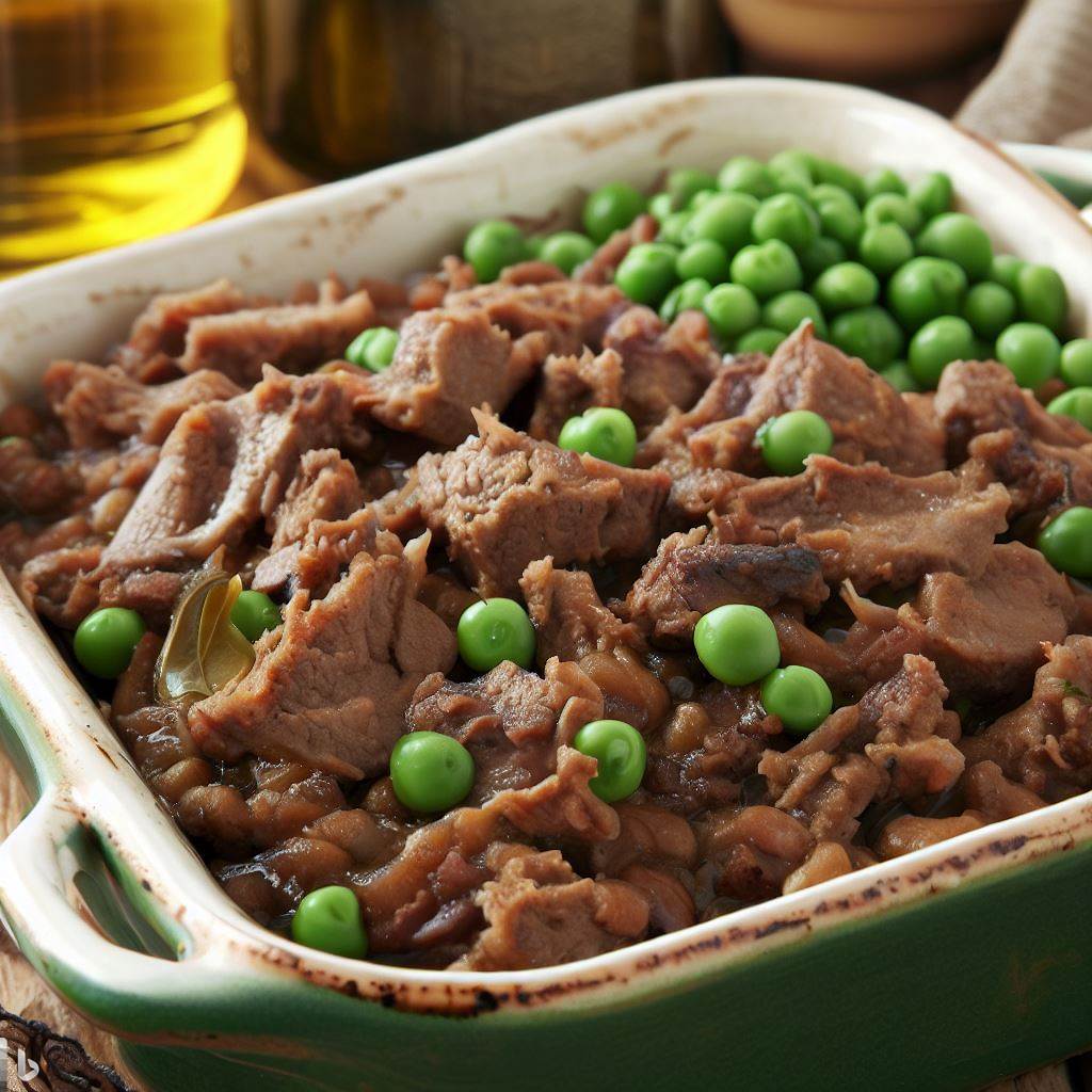 Oil-Free Beef and Pea Casserole