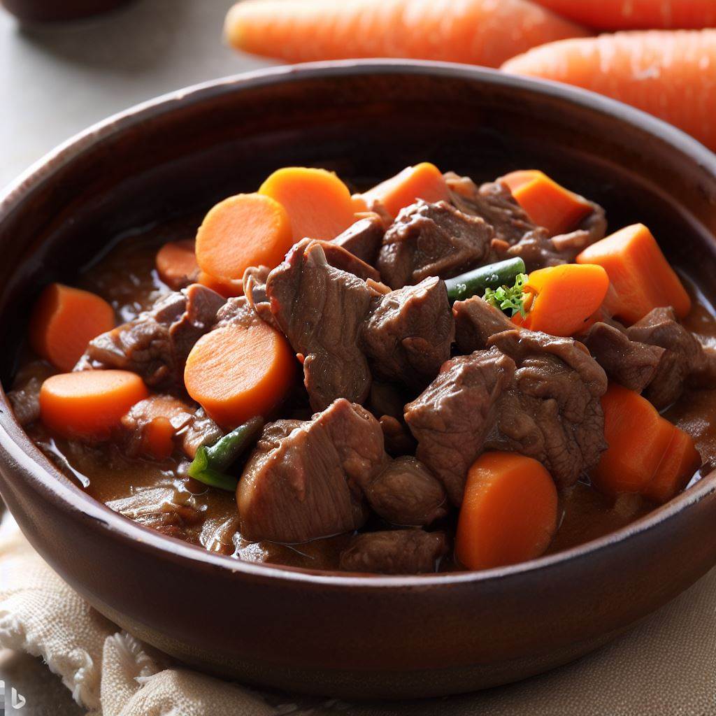One-Serving Beef and Carrot Stew