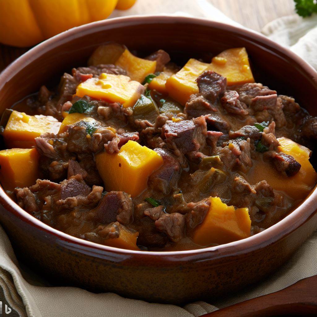 One-Serving Beef and Squash Casserole