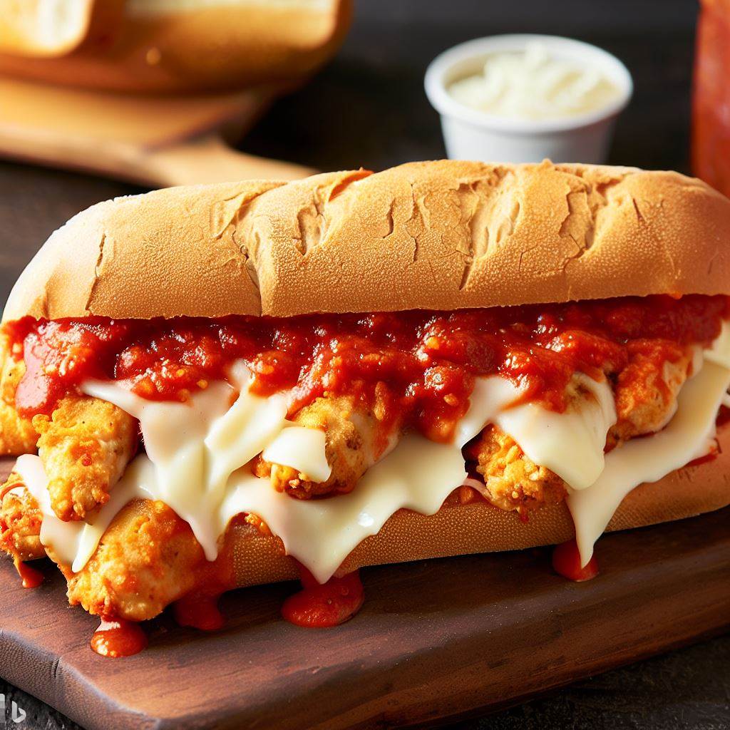 One-Serving Chicken Parmesan Sub with Marinara and Mozzarella