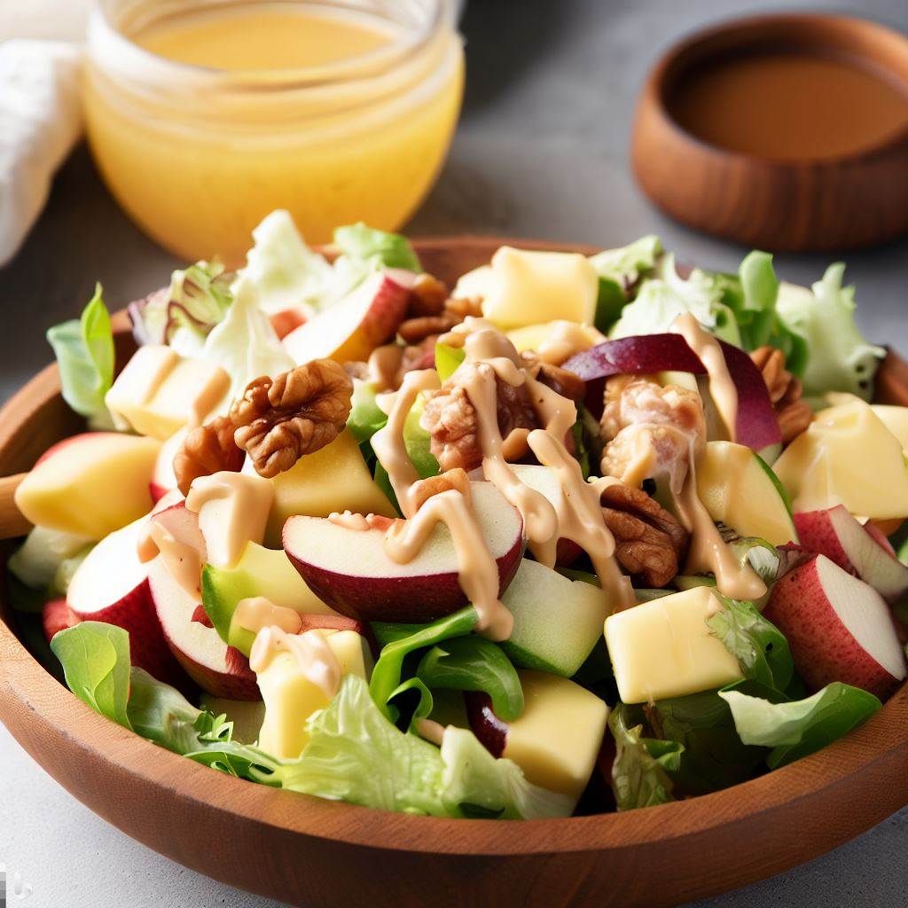 One Serving Waldorf Salad with Honey Mustard Dressing