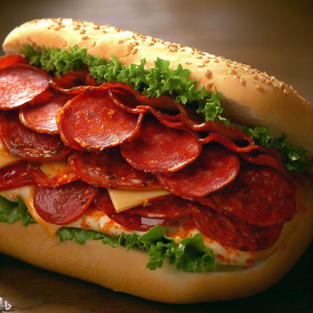 Pepperoni Pizza Sandwich