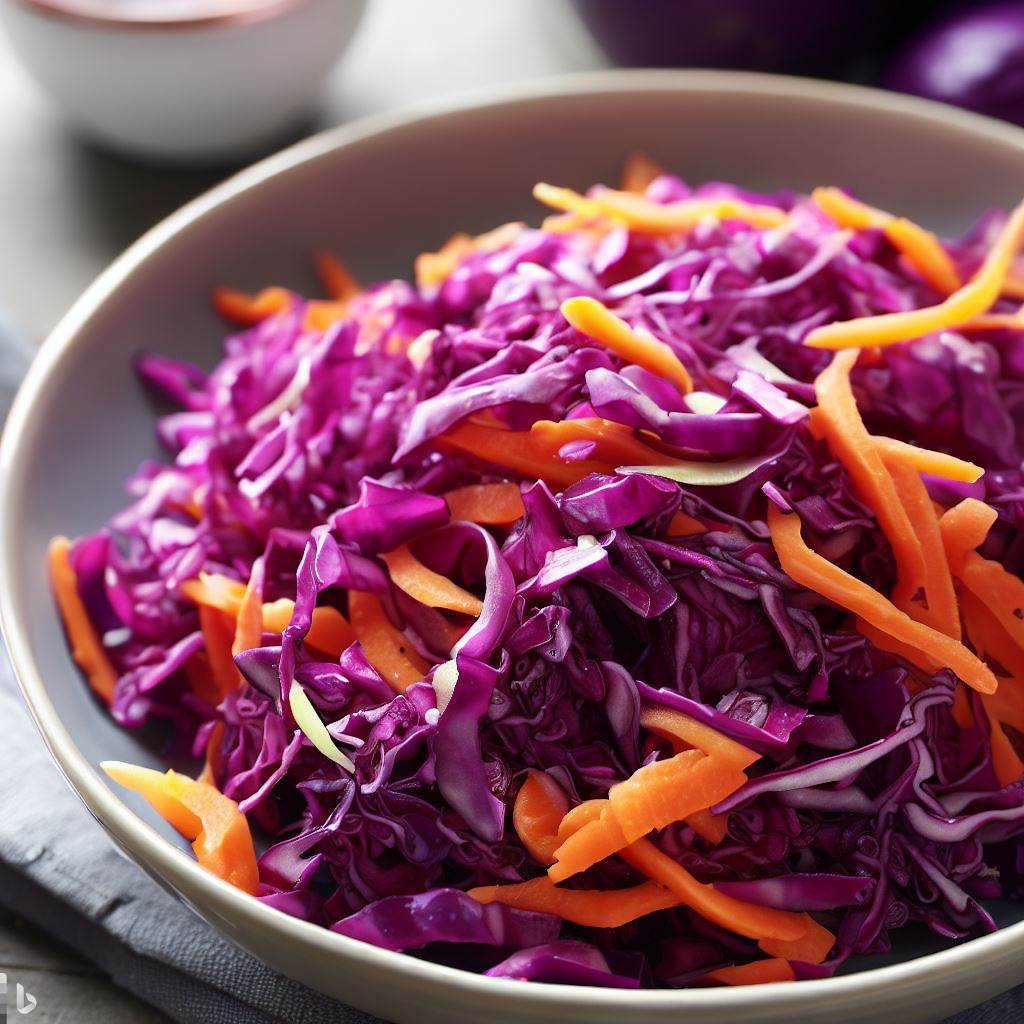 Quick and Easy Red Cabbage and Carrot Salad
