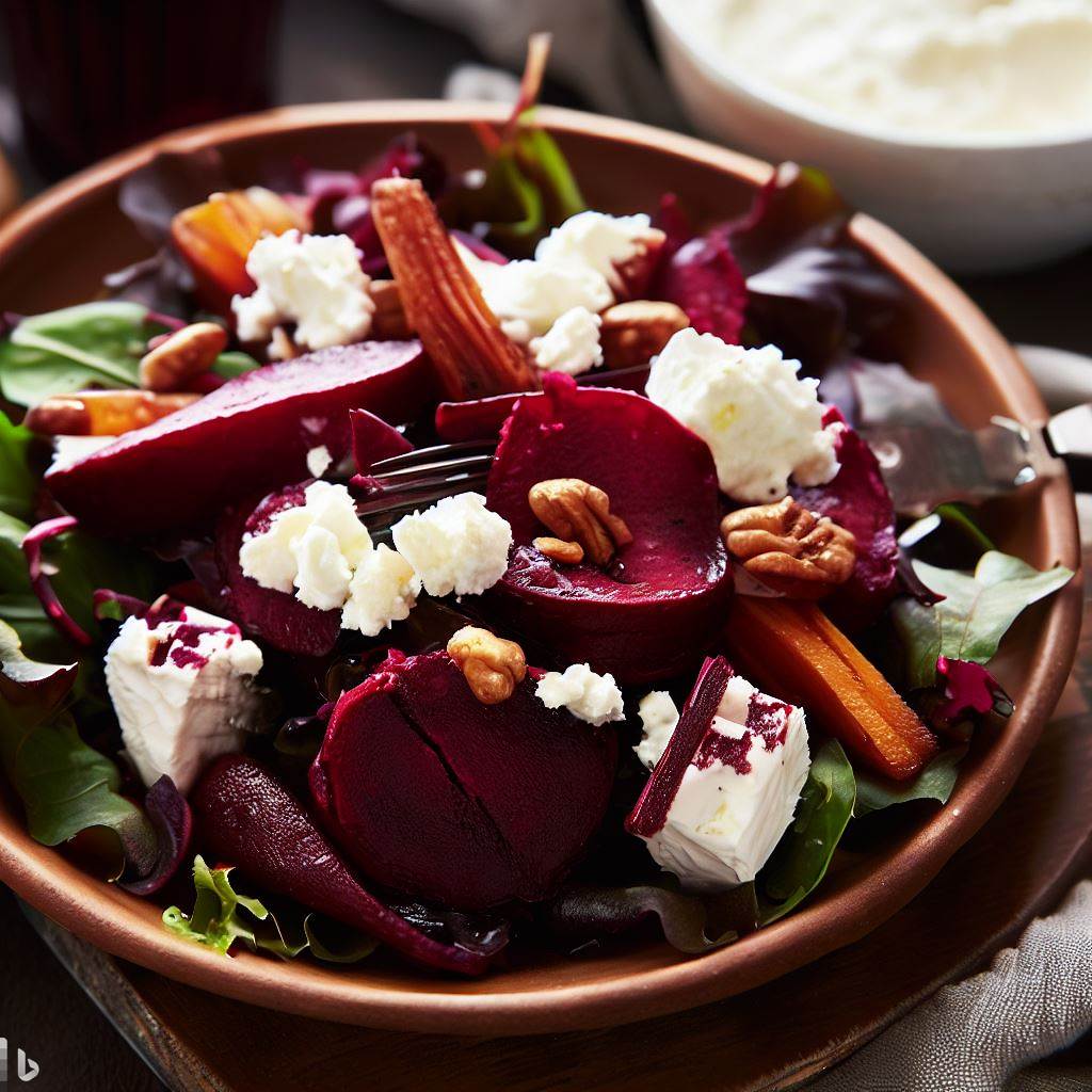 Roasted Beet and Goat Cheese Salad