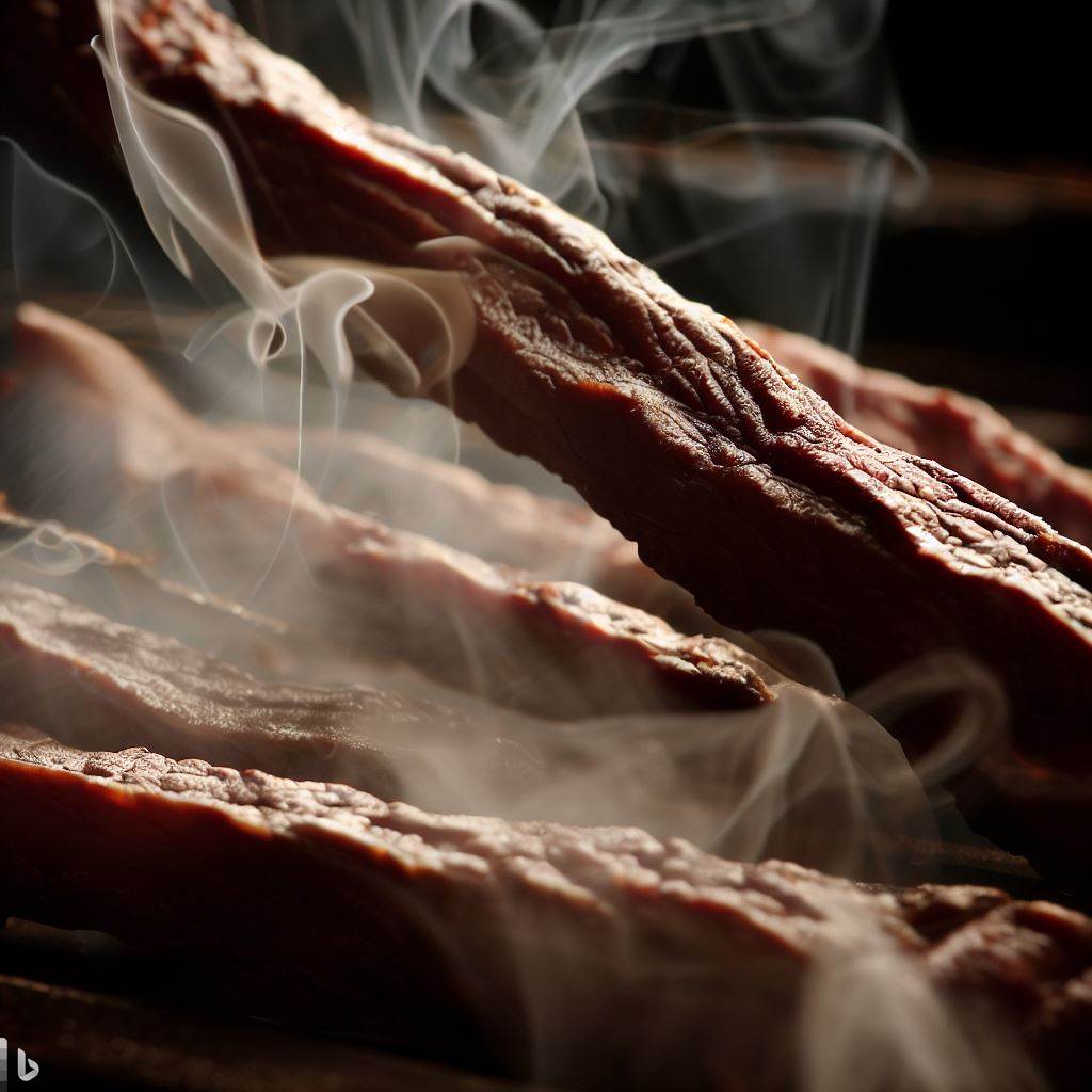 Smoked Beef Sticks with Hickory Smoke Flavor