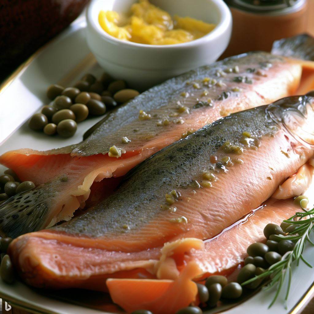 Smoked Trout with Caper Butter