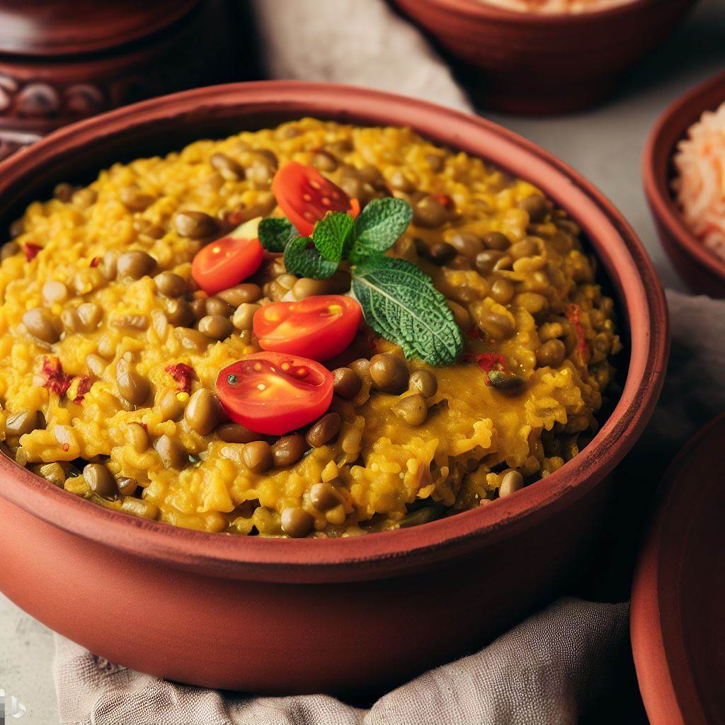 Vegan Persian Style Adas-e-Paeen (Yellow Lentil Stew)