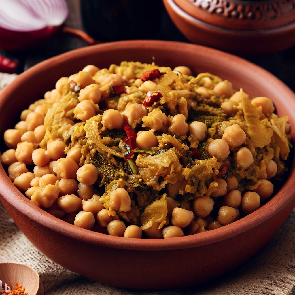 Vegan Persian Style Gheymé Nokhod (Chickpea Stew)