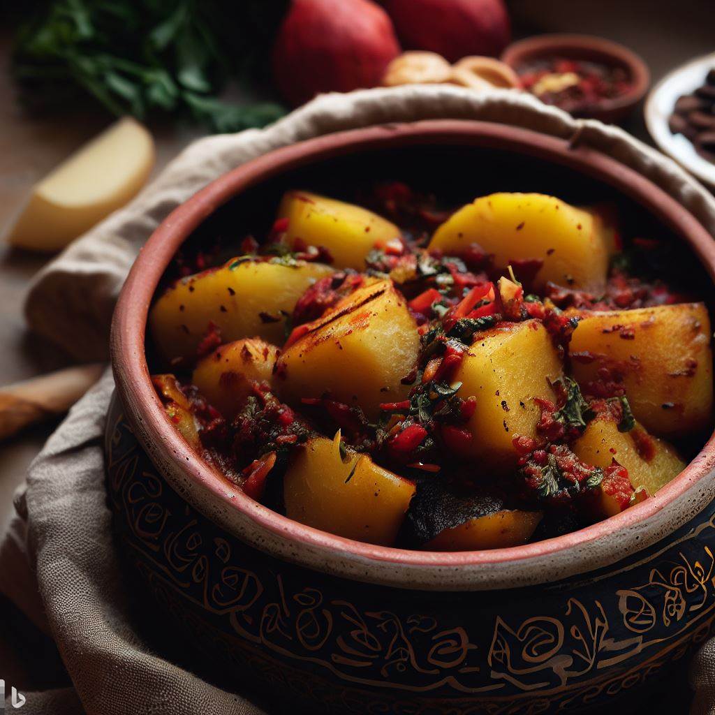 Vegan Persian Style Kachaloo (Potato Stew)