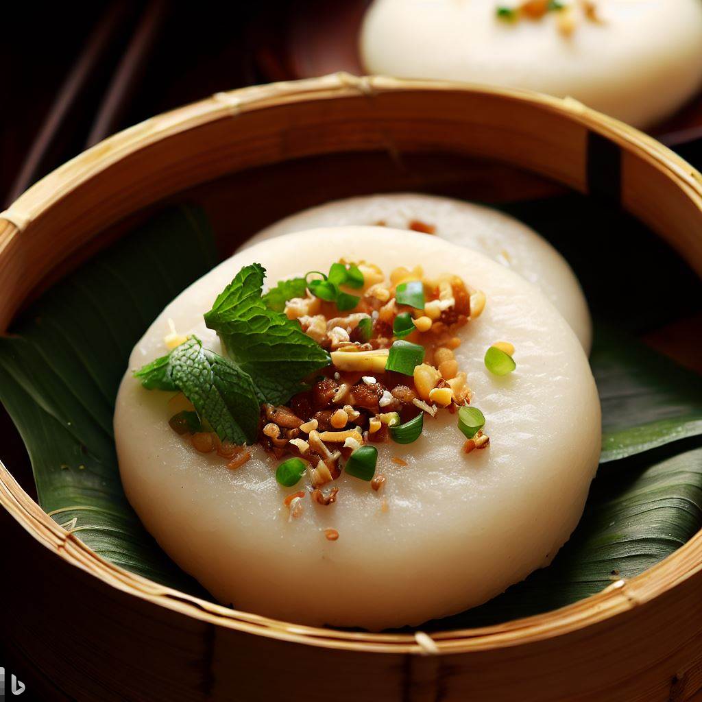 Vietnamese Style Banh Beo (Steamed Rice Cakes)