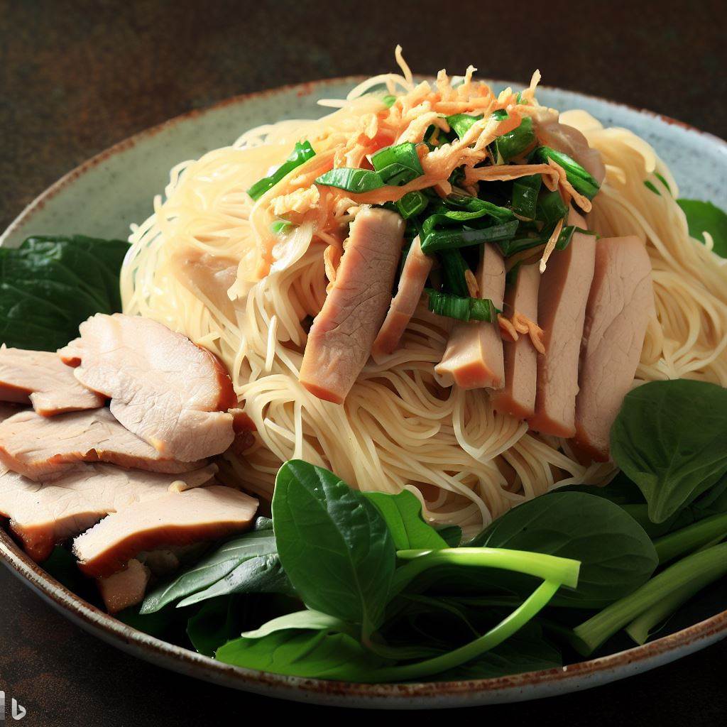 Vietnamese Style Cao Lau (Noodles with Pork and Greens)