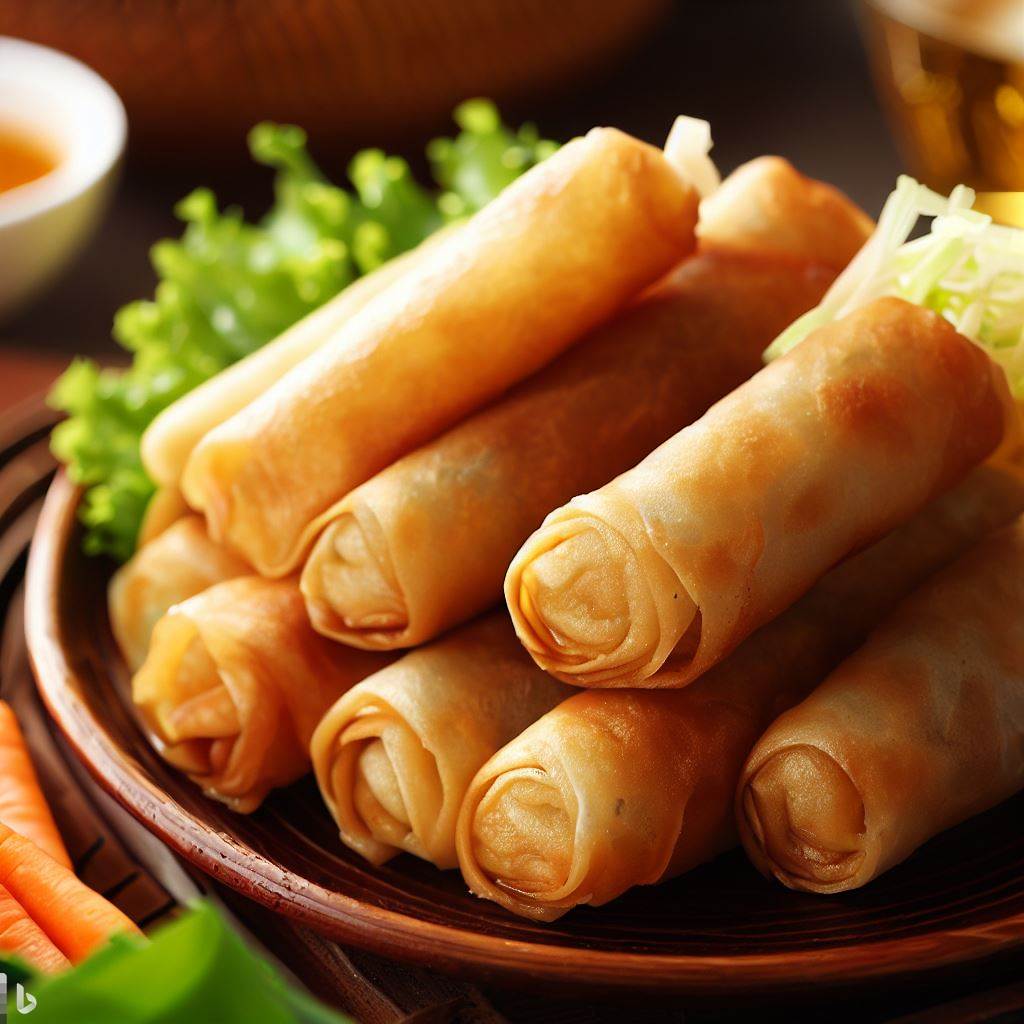 Vietnamese Style Cha Gio (Fried Spring Rolls)