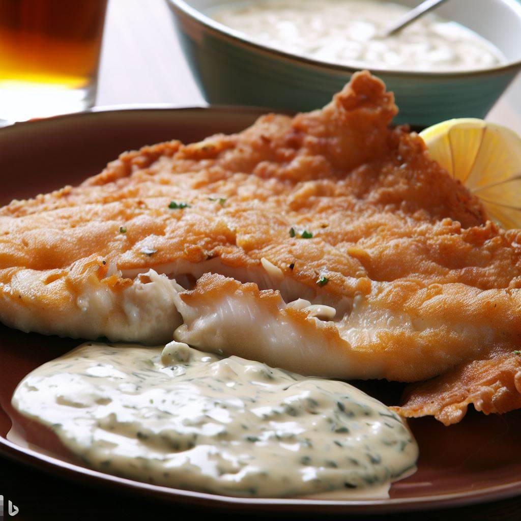 Welsh Fried Plaice with Tartar Sauce