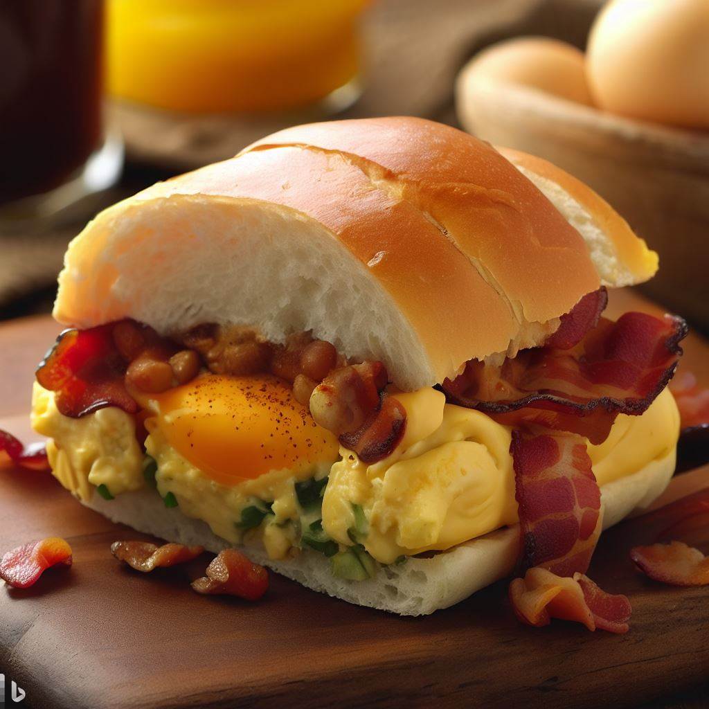 Bacon and Egg Breakfast Roll