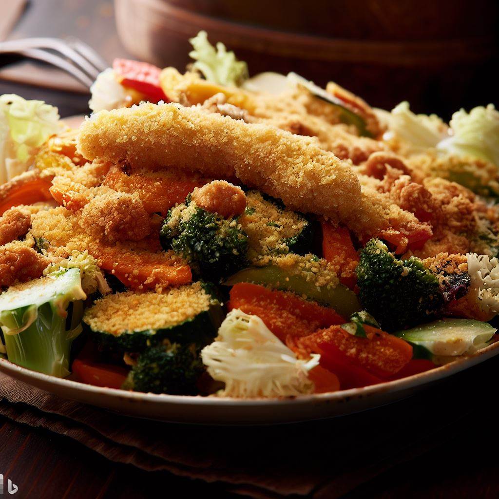 Fried Vegetables with Panko Breadcrumbs