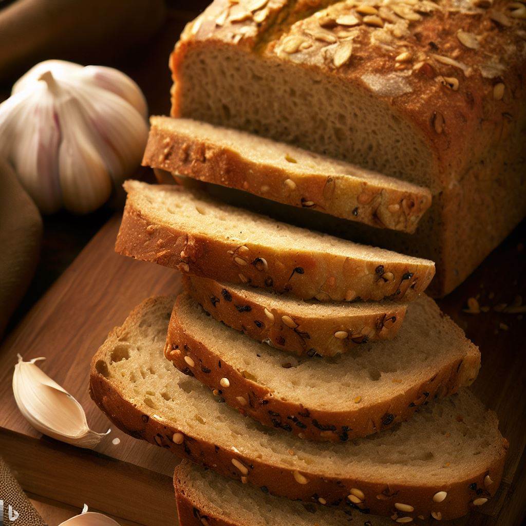 Gluten Free Whole Grain Garlic Bread