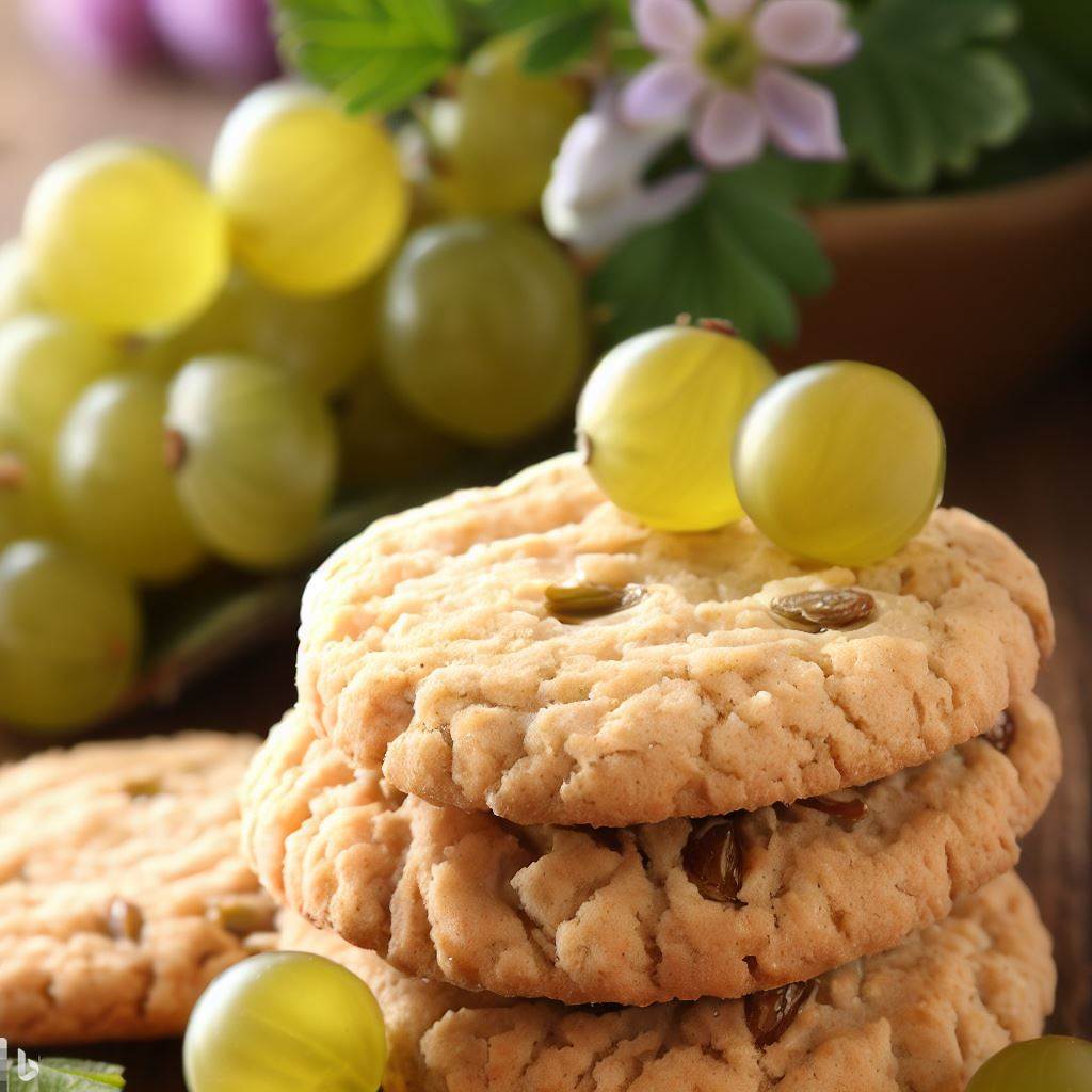 Low Sugar or Sugar Free Gooseberry Cookies