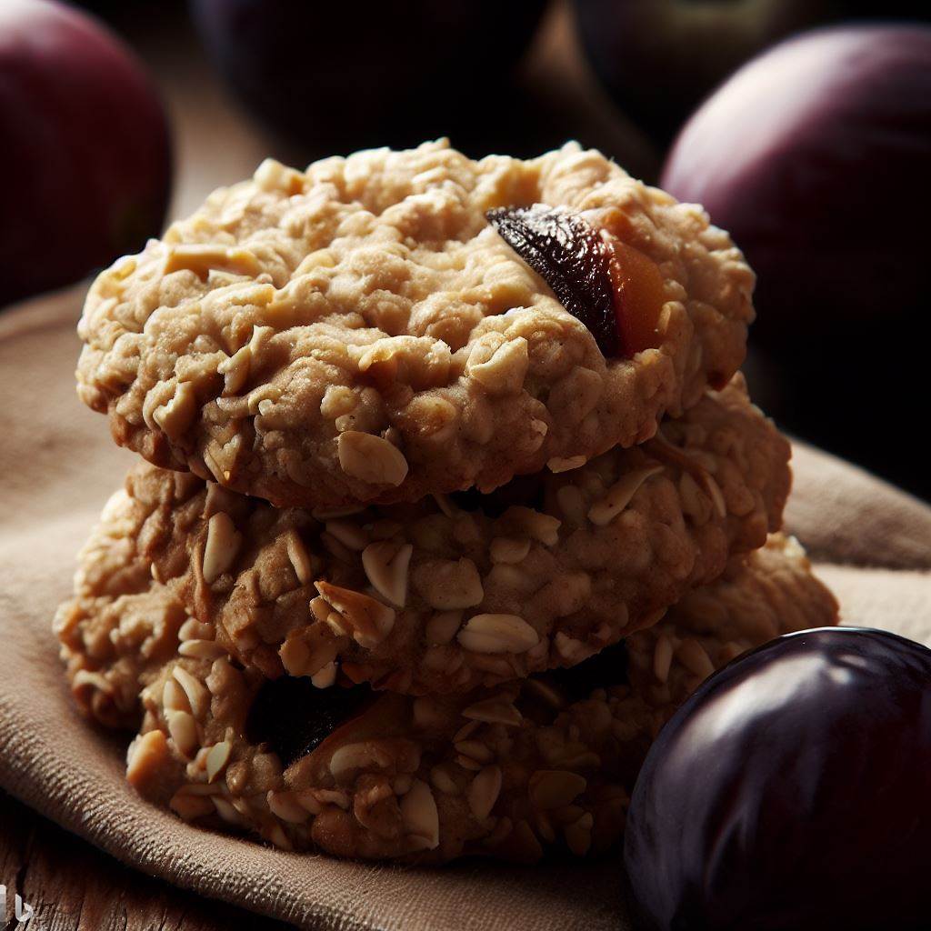 Oatmeal and Plum Cookies