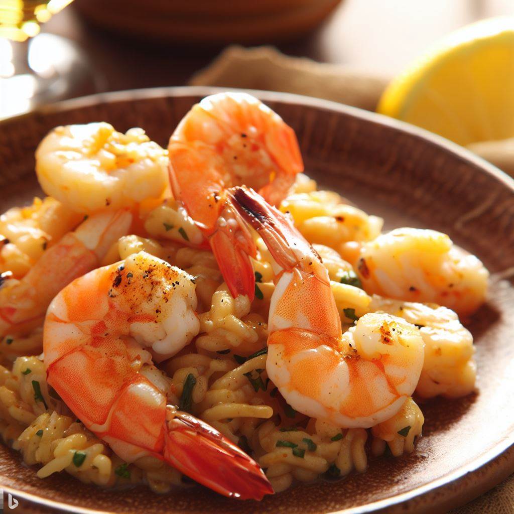 One Serving Shrimp Scampi