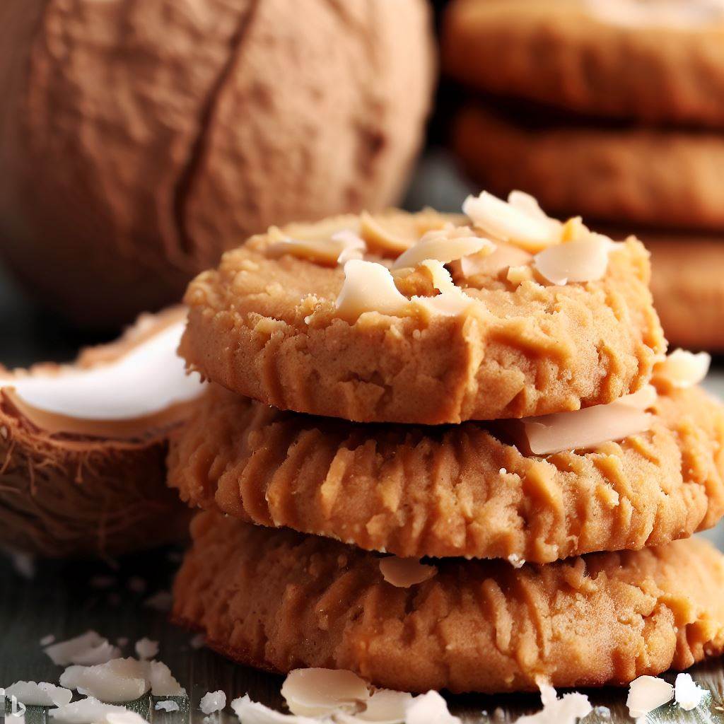 Peanut Butter and Coconut Cookies