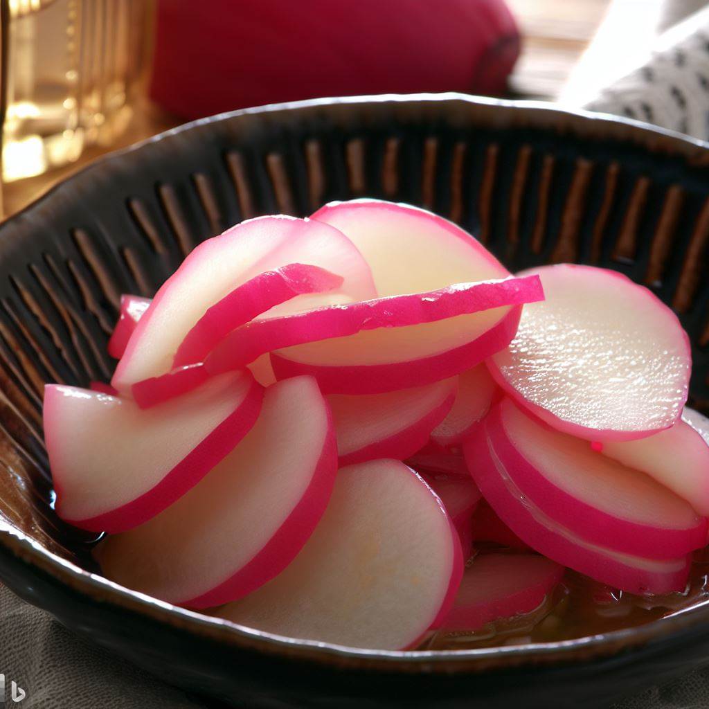 Quick Pickled Radish Slices