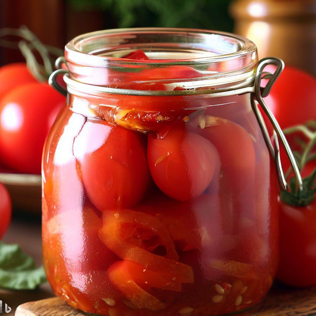 Quick Pickled Red Tomatoes