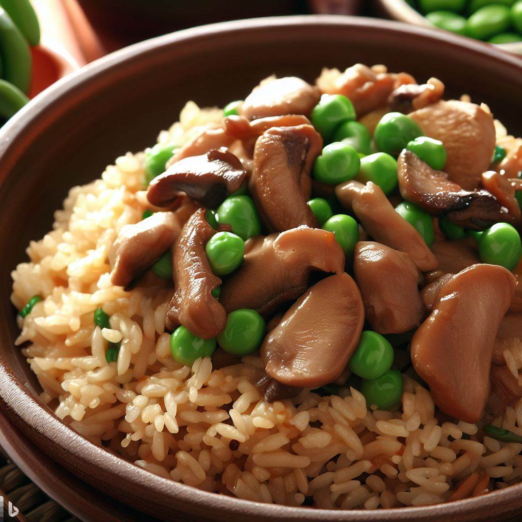 Stir-Fried Rice with Pork and Snow Peas