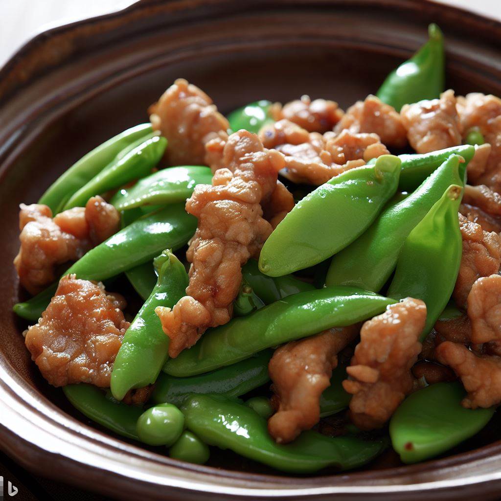 Stir-Fried Pork and Snow Peas
