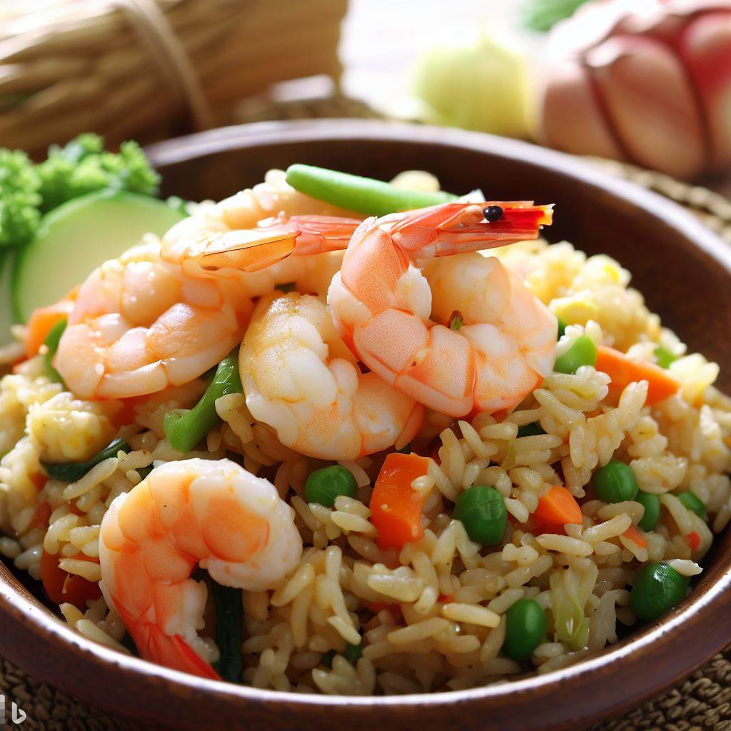 Stir-Fried Rice with Shrimp and Vegetables