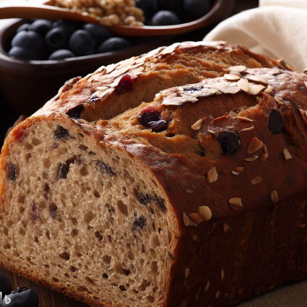 Whole Grain Blueberry Bread